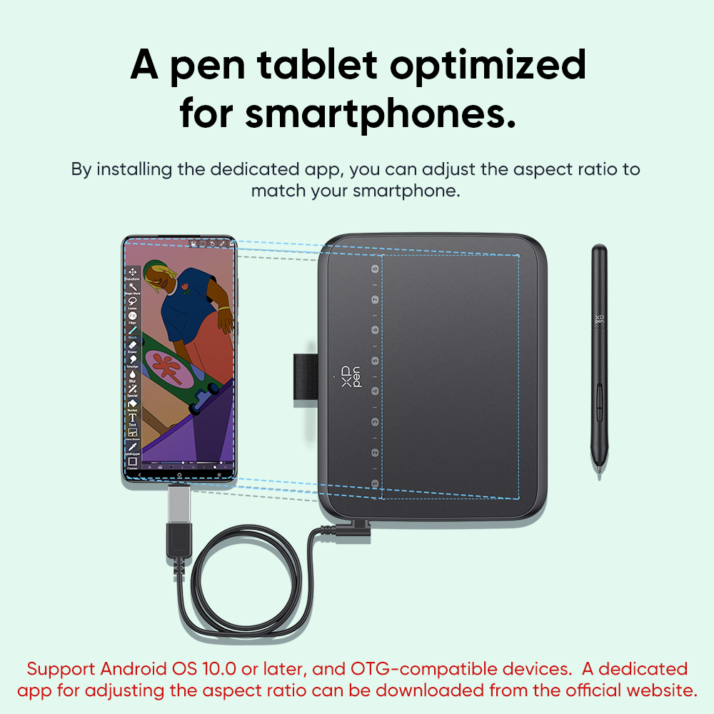 XPPen Deco 640 Pen Tablet Graphics Drawing Tablet Digital Drawing Pad ...