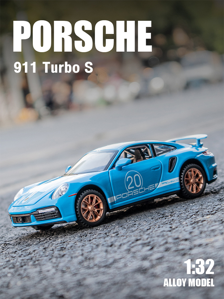1:32 Porsche 911 Turbo S Metal Alloy Toys Car Model Diecast Toys Car ...