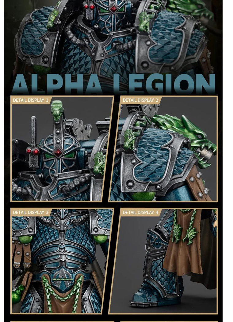 JOYTOY Alpharius 1/18 JT01086 Alpha Legion Alpharius Primarch of the ...
