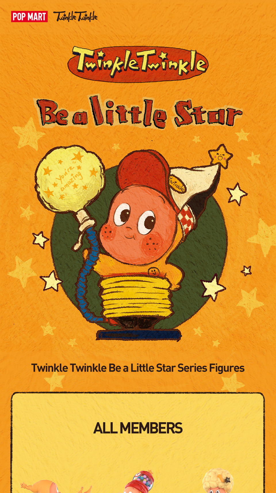 POP MART Twinkle Twinkle Be a Little Star Series Figures Blind Box ...