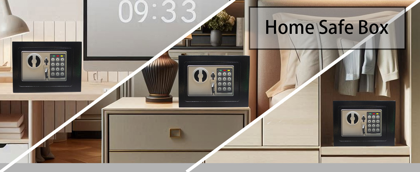 【COD】Security Lock Digital Safe Box With key Safe storage of banknotes ...