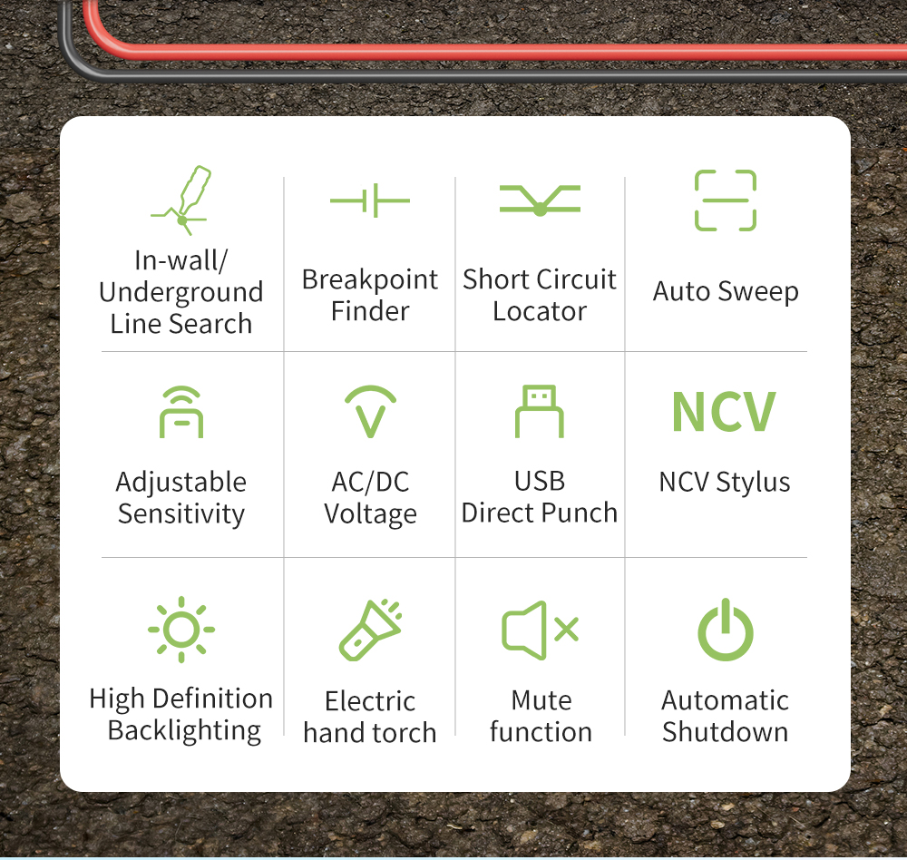 NOYAFA NF-826 Underground Cable Tester Line Finder Underground Cable ...