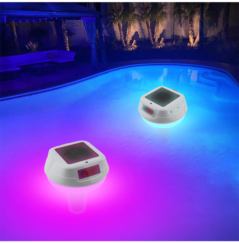 New Wireless Floating Pool Thermometer Solar Pool Thermometer LED ...