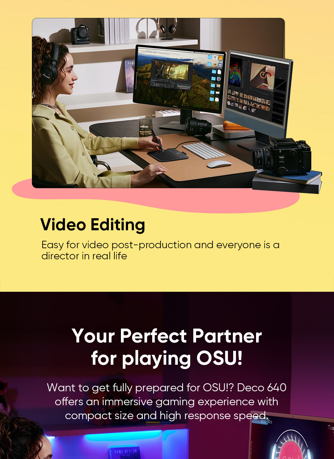 XPPen Deco 640 Pen Tablet Graphics Drawing Tablet Digital Drawing Pad ...