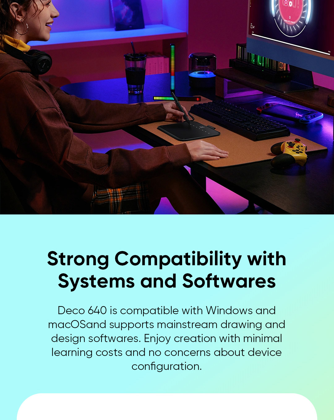 XPPen Deco 640 Pen Tablet Graphics Drawing Tablet Digital Drawing Pad ...