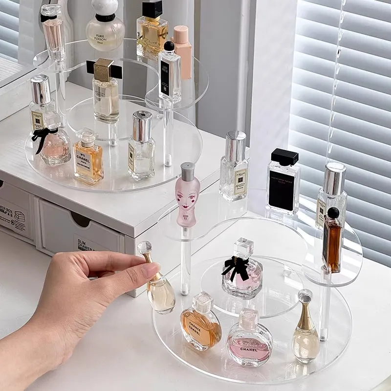 Perfume Rack Ladder Cosmetic Storage Rack Display Rack Desktop Lipstick ...