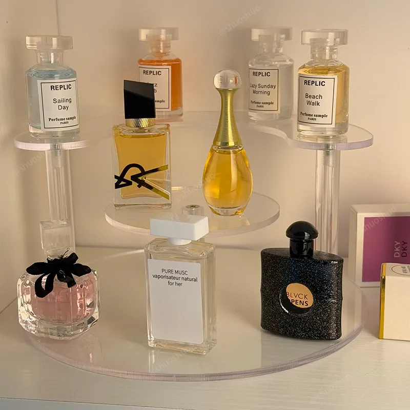 Perfume Rack Ladder Cosmetic Storage Rack Display Rack Desktop Lipstick ...