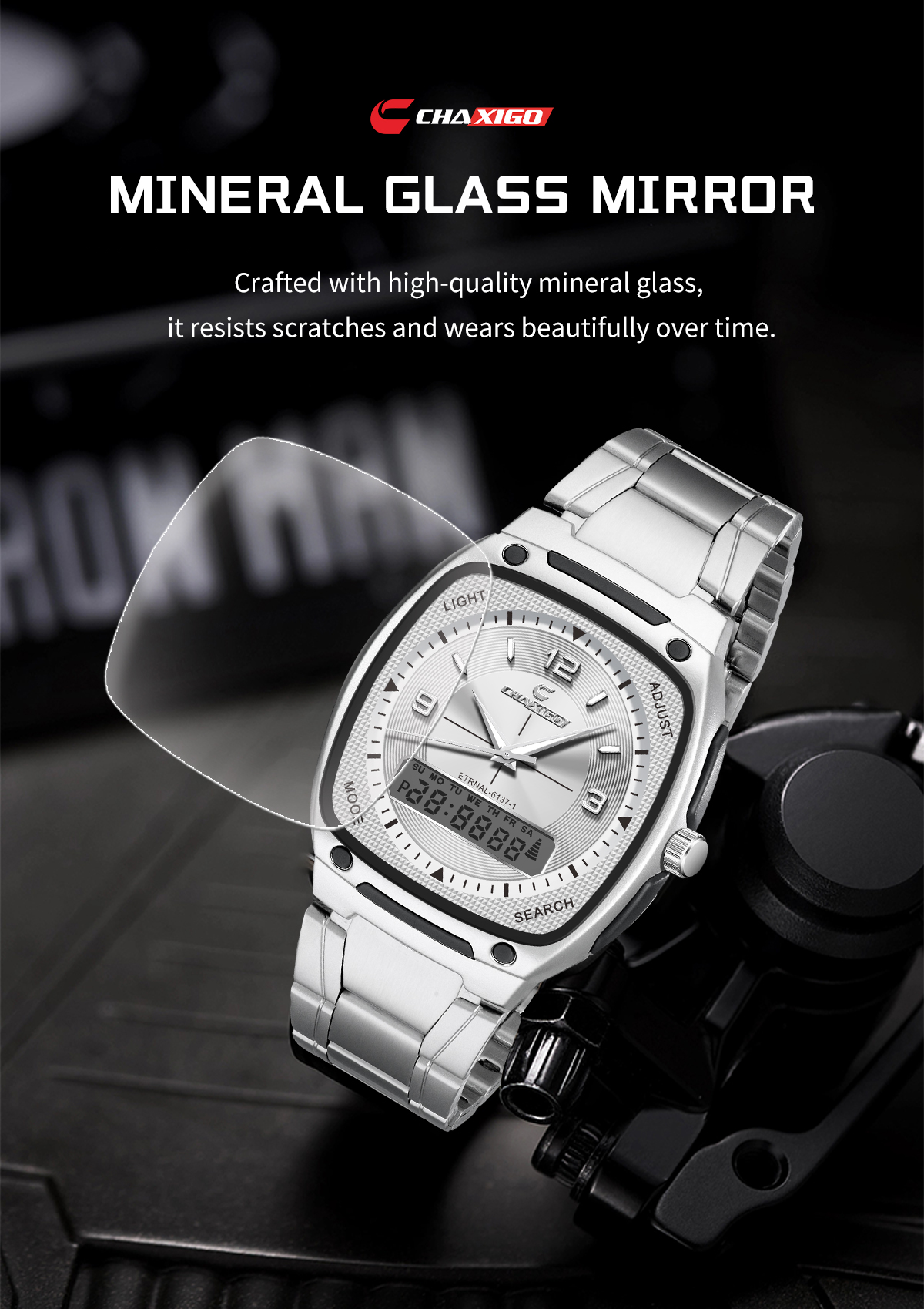 【Fast delivery】CHAXIGO Electronic Time Waterproof Luminous ...