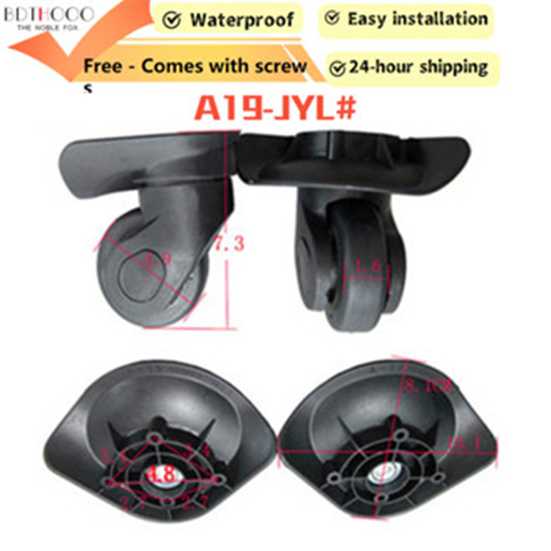 1Pair【2PCS】A19 Heavy Duty Replacement Luggage Wheels | Double Spinner ...