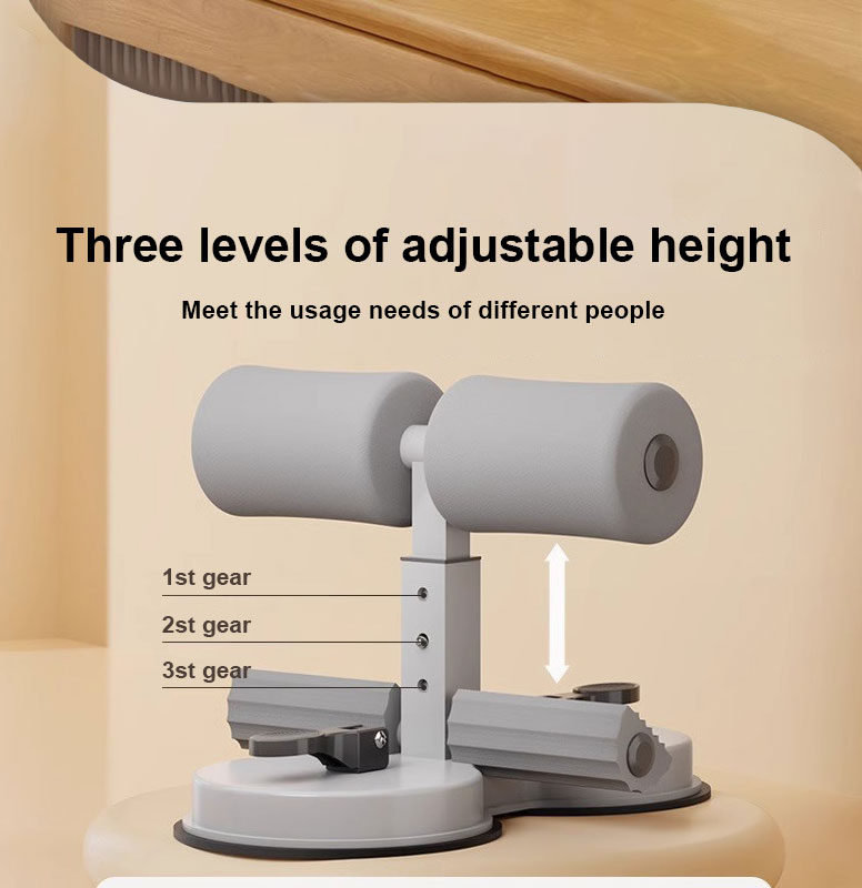 BUSINES Home Gym Double Suction Sit Up Bar stand tool exercise ...