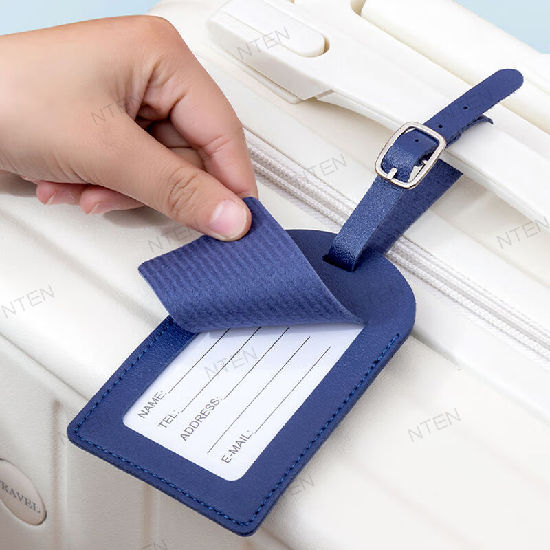 1pc Airplane Suitcase Tag Soft Holiday Travel Airplane Check-in PU ...