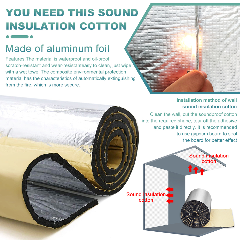 Soundproof Cotton Wall, Bedroom Household Sound-absorbing Material Heat ...