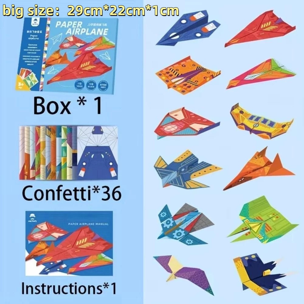 108pcs Cartoon Origami Paper Handcraft Montessori Toy Diy Kids Craft 3d ...