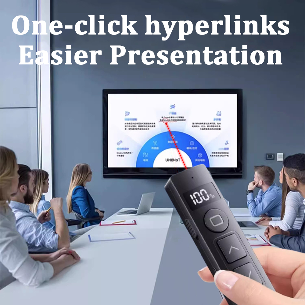 【2025New】2.4GHz Wireless Presentation Clicker Powerpoint Pen USB Remote ...