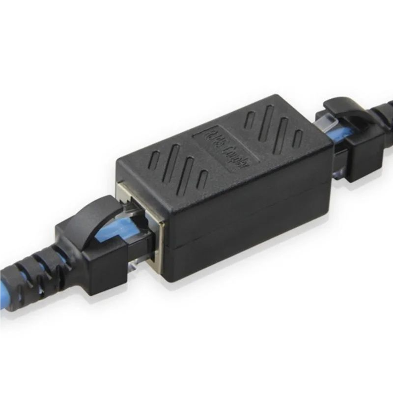 Enhanced Cat6 RJ45 Cable Straight Ethernet Splitter Connector Dual ...