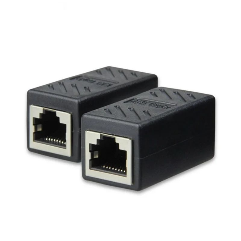 Enhanced Cat6 RJ45 Cable Straight Ethernet Splitter Connector Dual ...