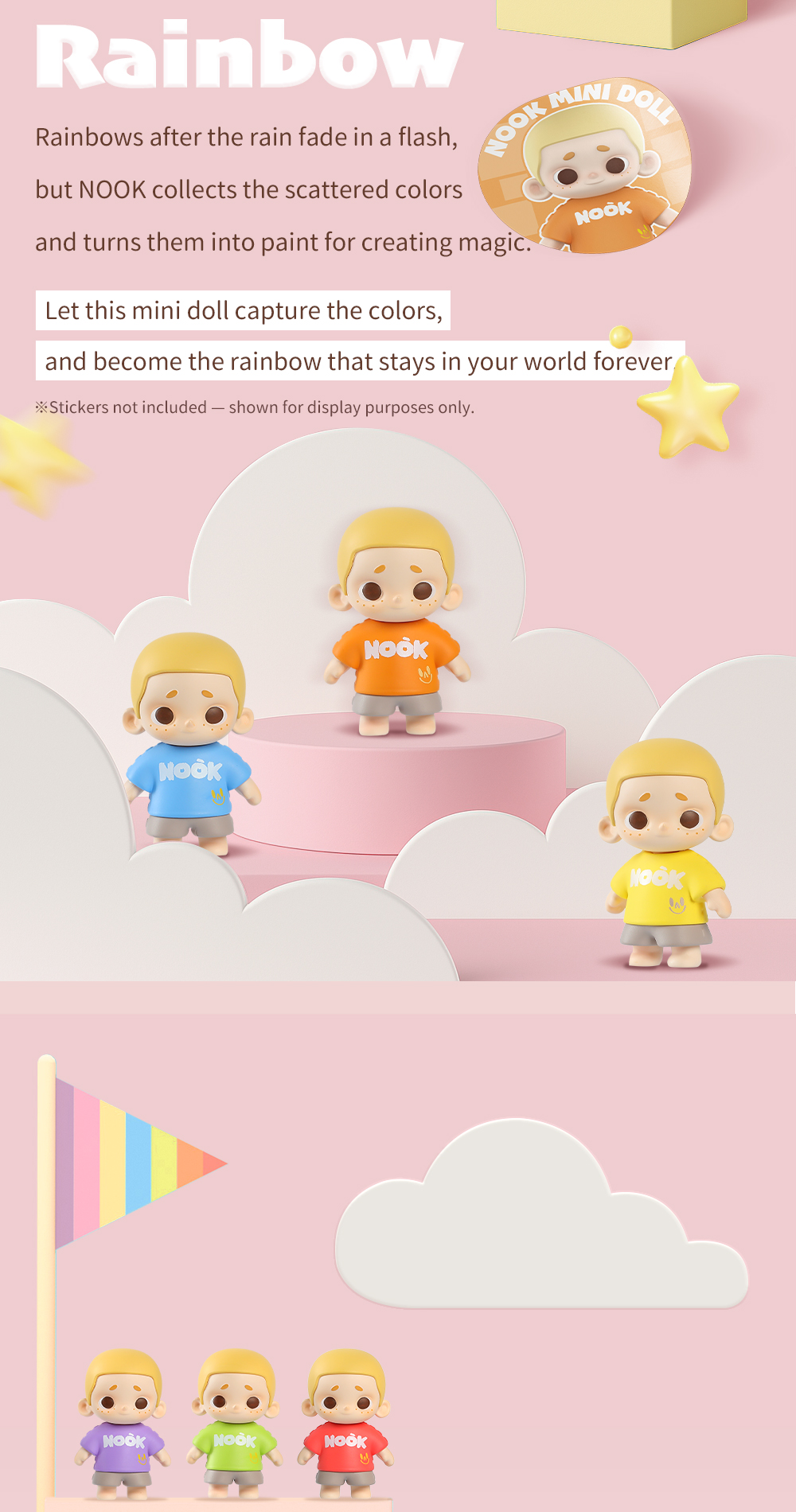 52TOYS NOOK Rainbow Mini Doll Figure Toy | Shopee Philippines