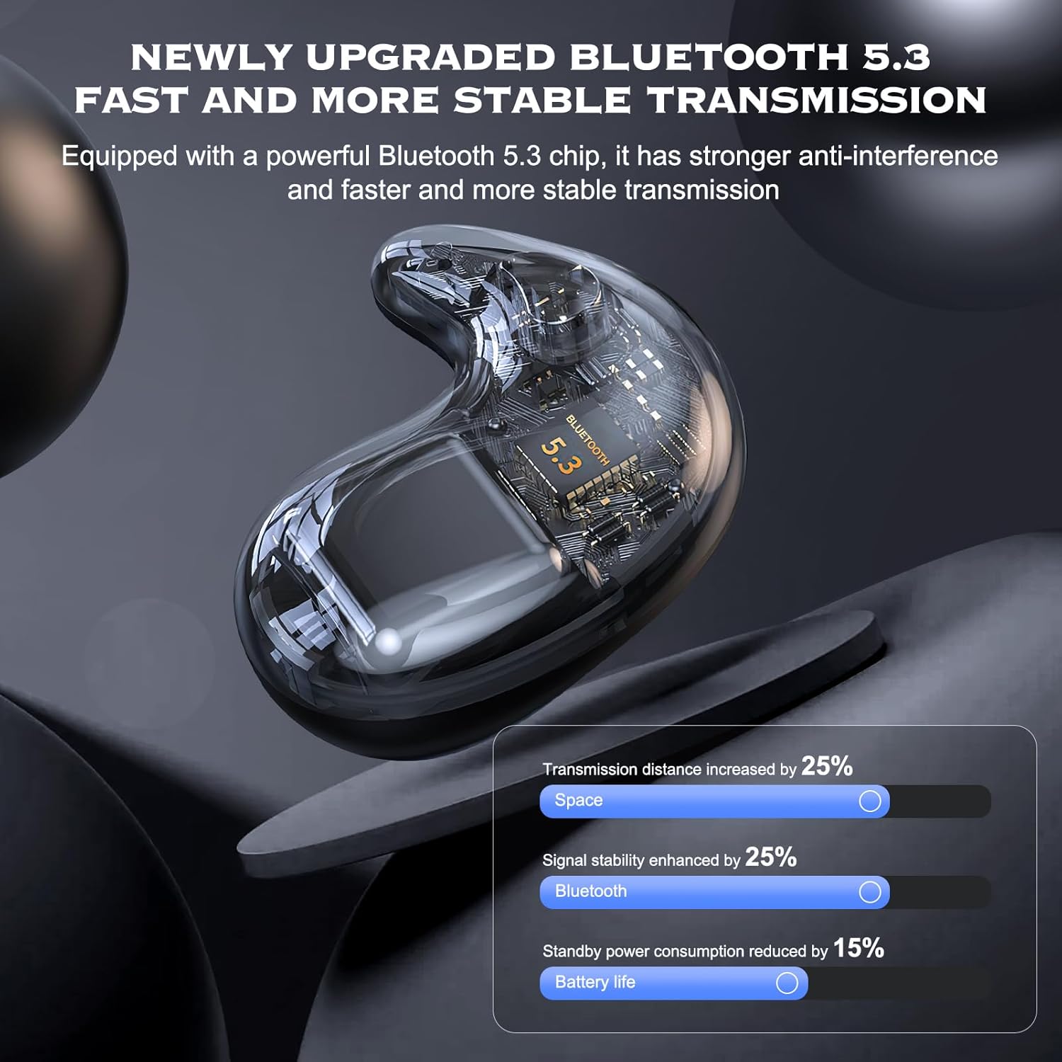 Wireless Sleep Earbuds Mini X55 Noise Reduction Lightweight for Comfort ...