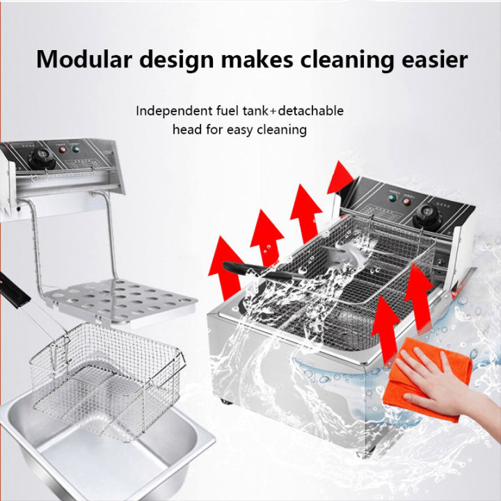 Electric Pan Deep Air Desk Pan With Strainer Electric Deep Fryer ...