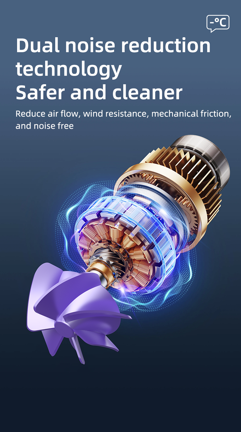 High Speed Turbo Portable USB Fan Digital Display 100 Level Adjustable ...