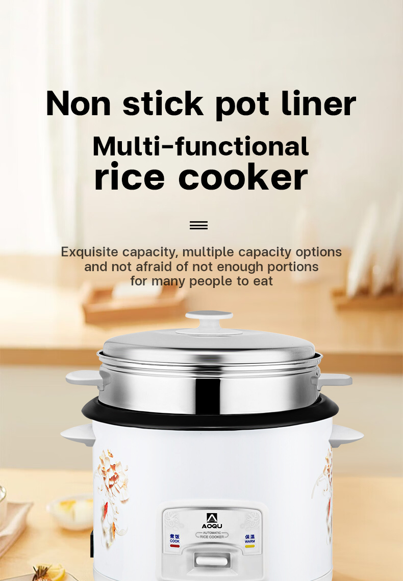 AU rice cooker small 1.5L 2L 3L aluminum home mini rice cooker 1-5 ...