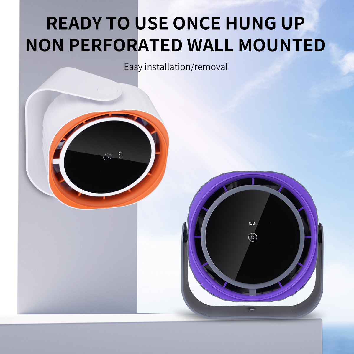 COOSPAI 7″ Rechargeable Desk Fan 120 Gears Strong Wind Air Cooler Turbo ...