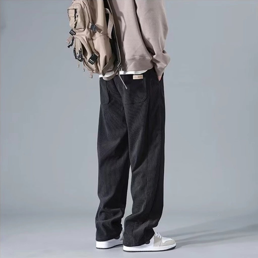Uu Labeling Corduroy Pants For Men Stripe Texture Cut Slacks Slocks ...