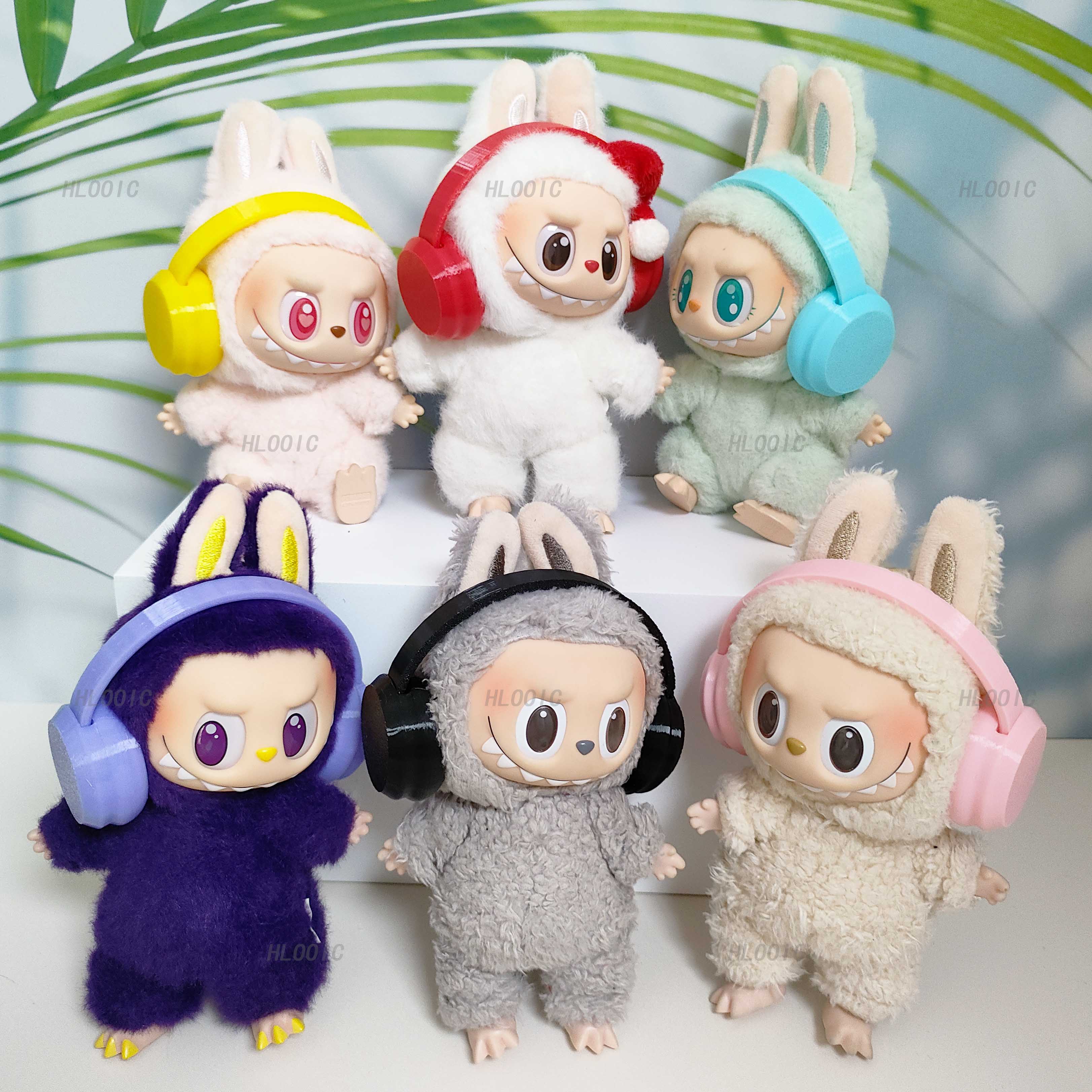 Labubu headset for 15cm 17cm Labubu V1 V2 V3 doll accessoires | Shopee ...