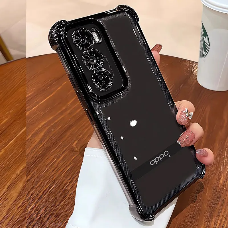 Transparent Plating Phone Case For OPPO Reno 12 13 Pro 11 10 PPo Plus ...