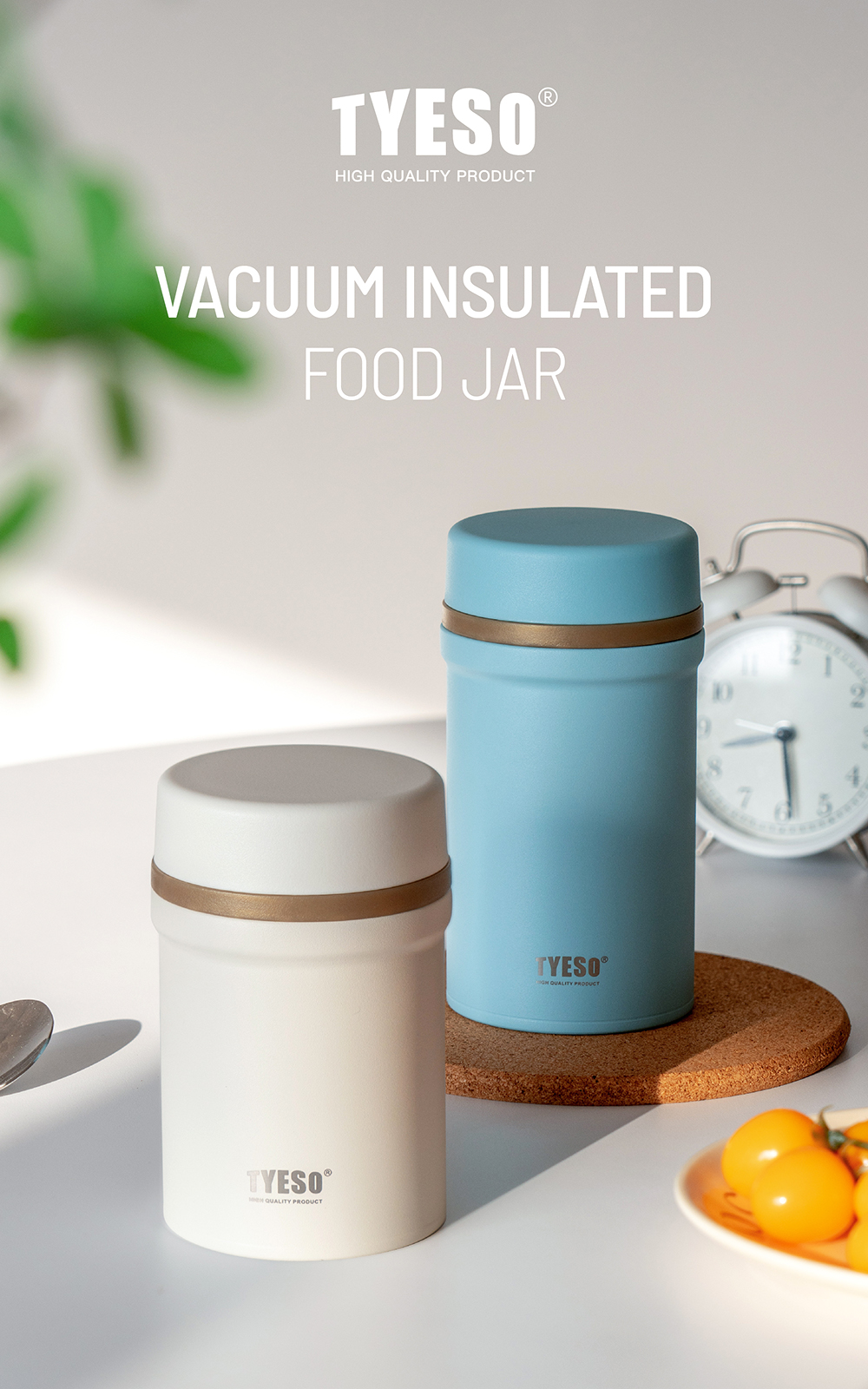 TYESO® Leak Proof 316 stainless steel thermos Food Jar Lunch Container ...