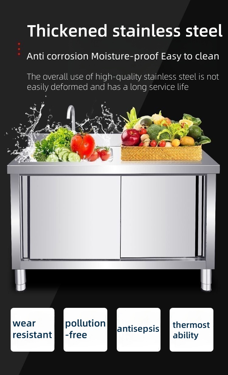 Sink Stainless For Kitchen Island Table Counter Top Sideboard Kitchen ...