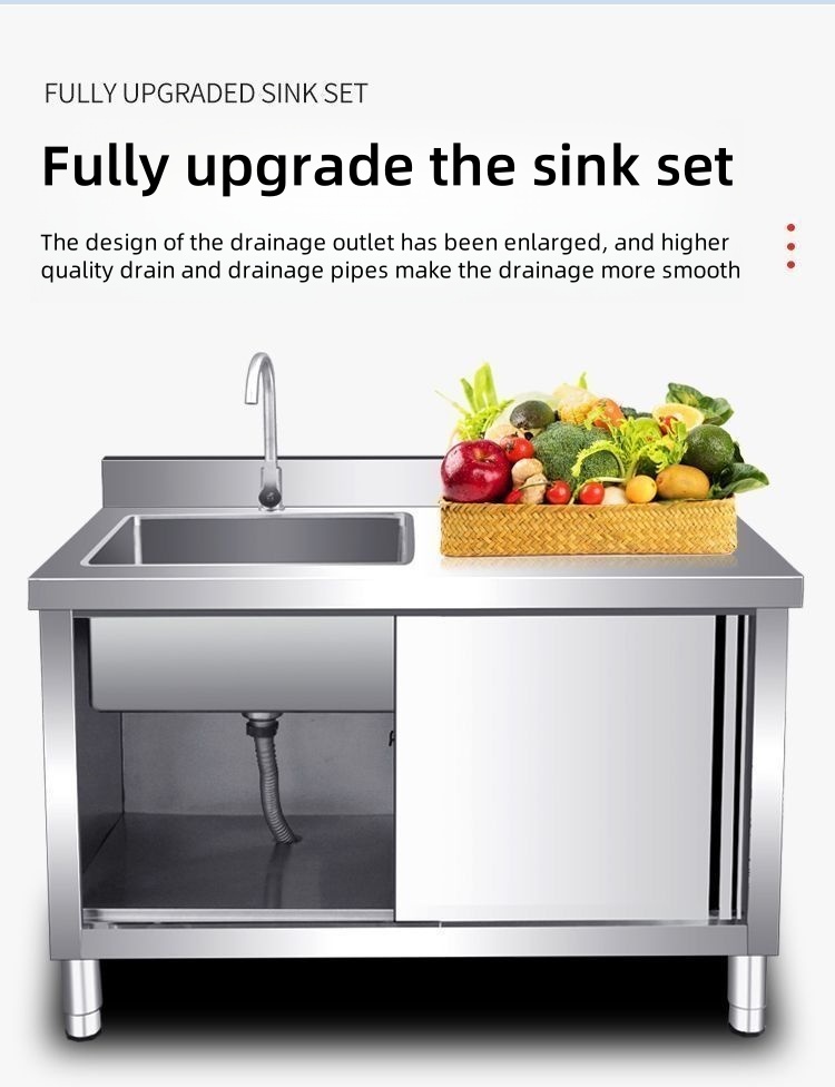 Sink Stainless For Kitchen Island Table Counter Top Sideboard Kitchen ...