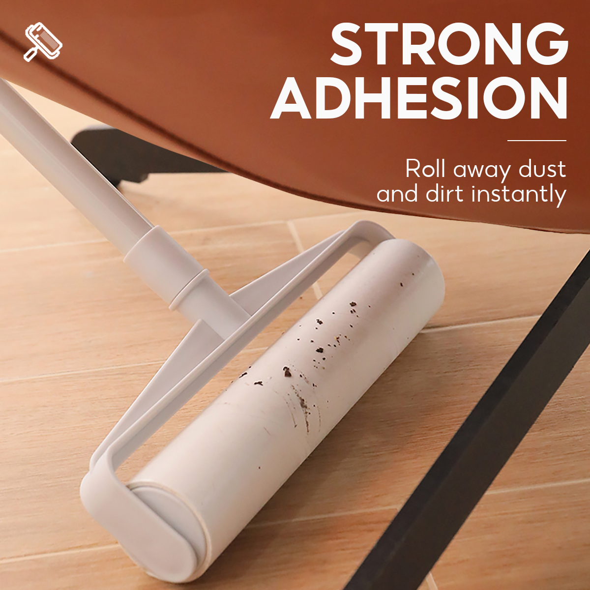 Pet roller long pole device roller can tear paper repeatedly pet furs ...