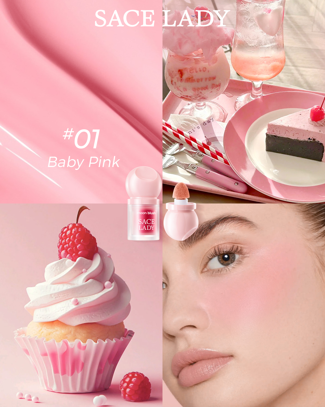SACE LADY Water-Serum Liquid Blush Lasting Pigmented Muti-use Blushon ...