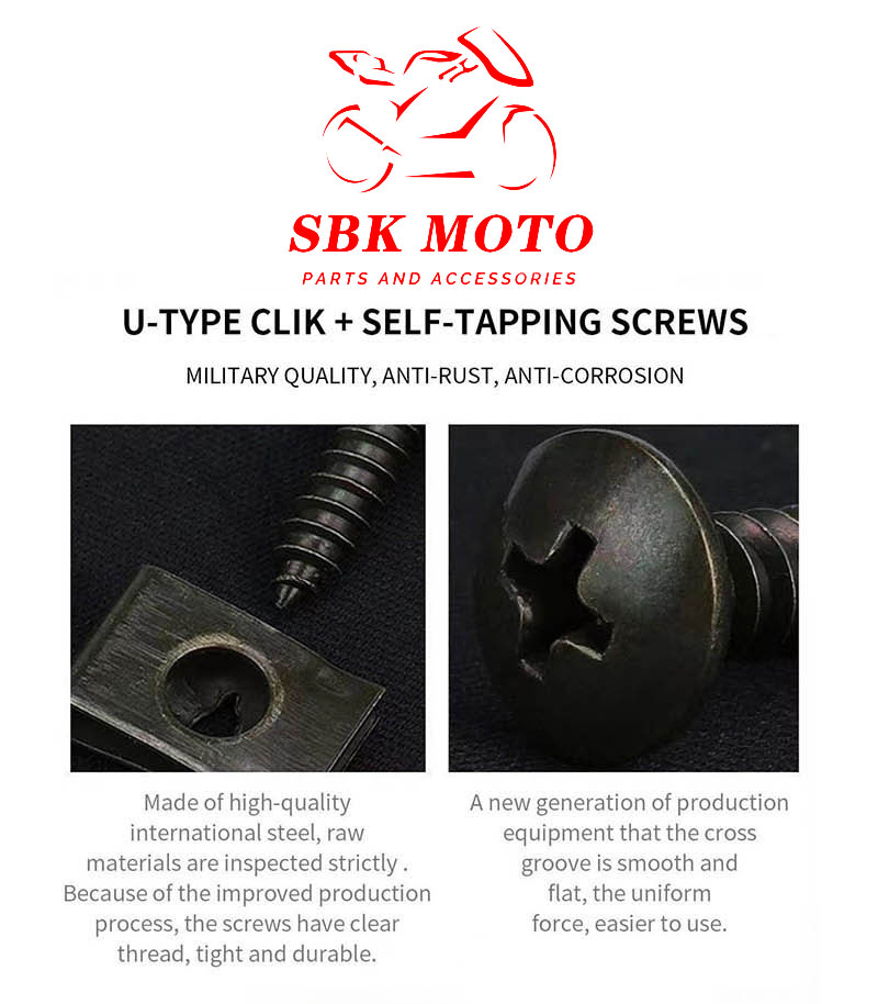 【IN STOCK】200PCS MOTORCYCLE BODY SCREW FLOWER BODY BOLT WITH CLIP ...