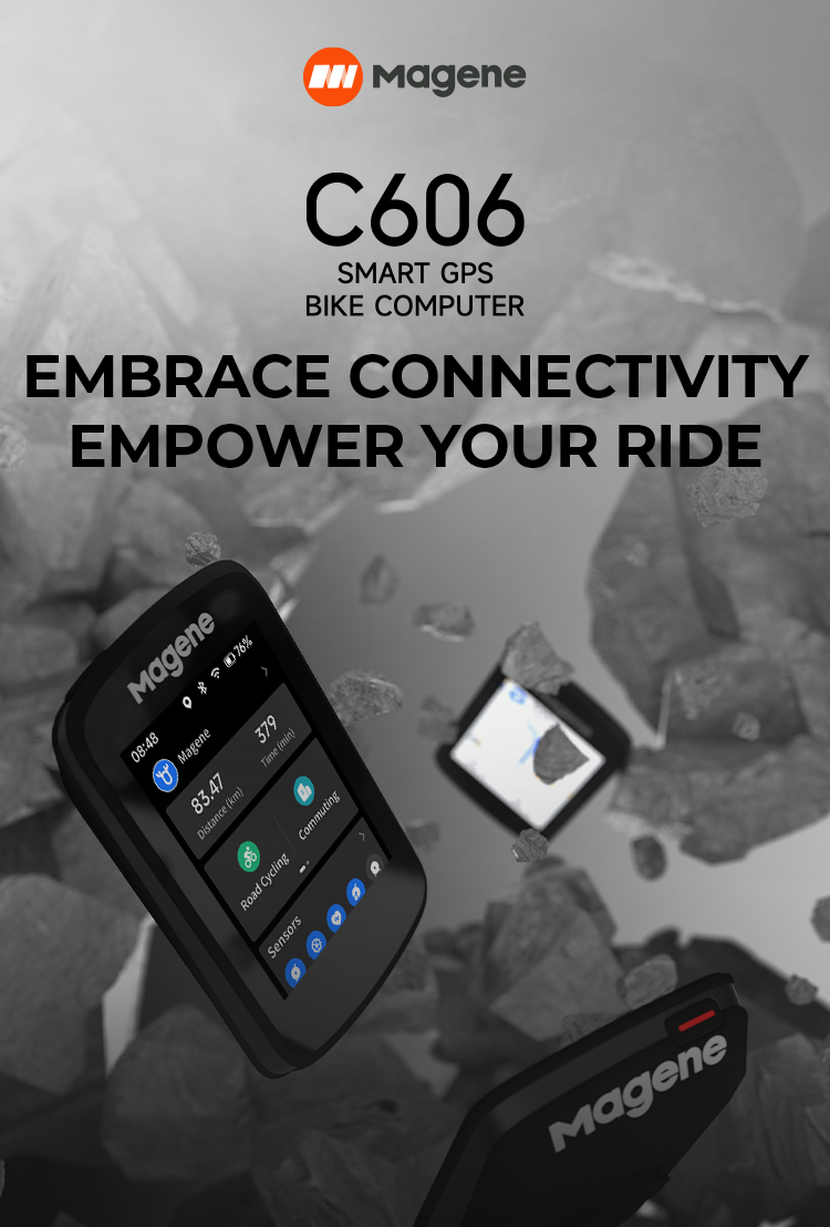 Magene C606 GPS Bike Computer Navigation WiFi Touchscreen Cycle ...