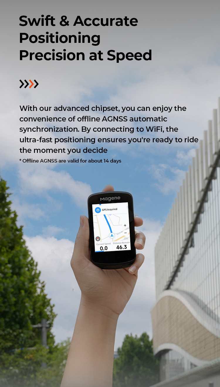 Magene C606 GPS Bike Computer Navigation WiFi Touchscreen Cycle ...