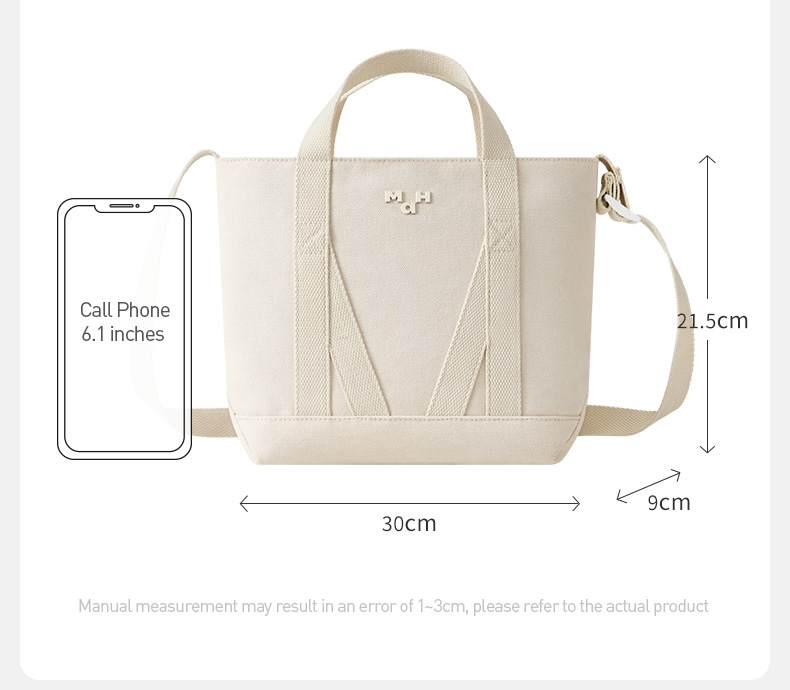 MAH 3280 Recycled Cotton Series Crossbody Bag Large Capacity Shoulder ...