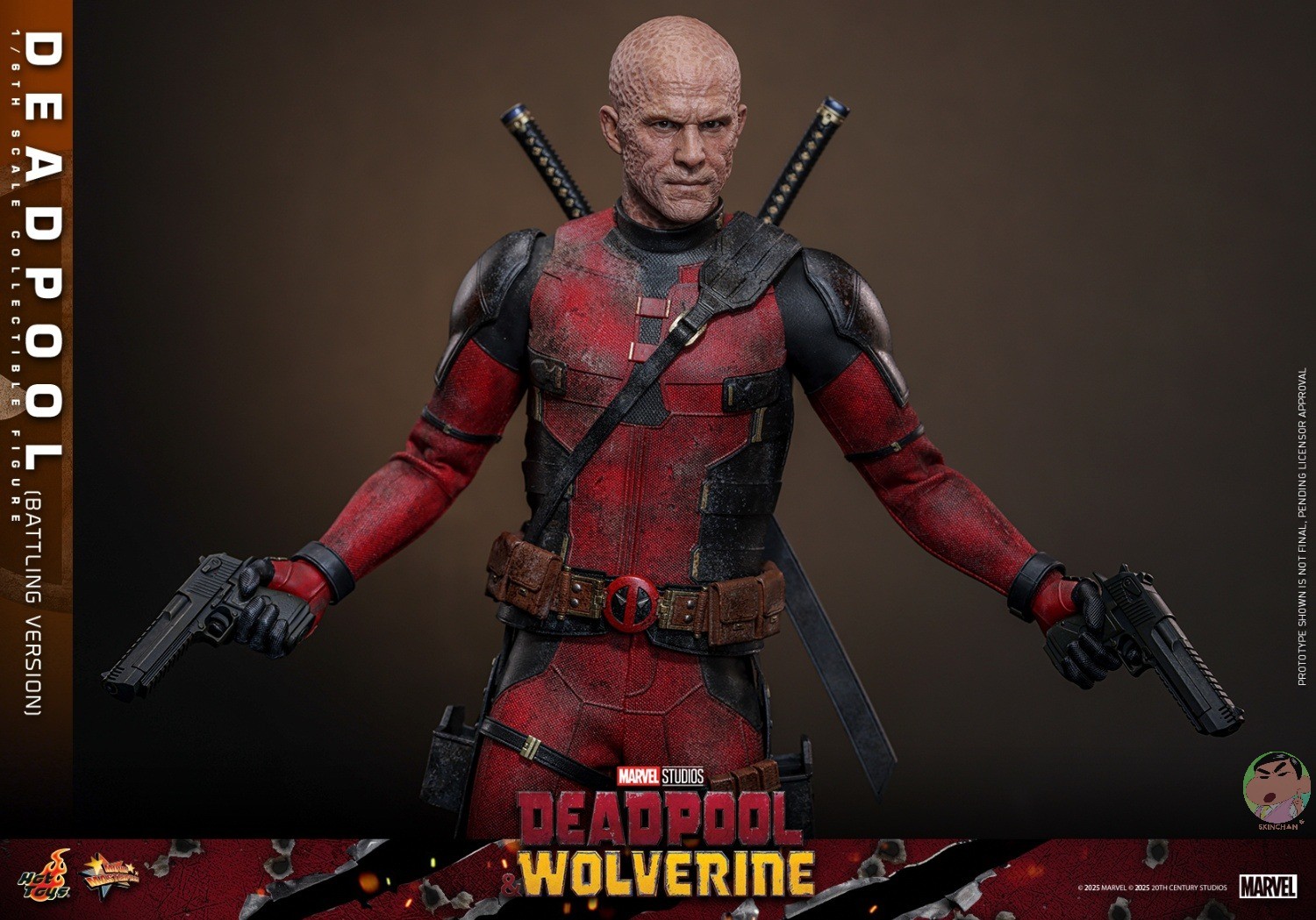 Hot Toys MMS782 Deadpool & Wolverine 1/6th scale Deadpool (Battling ...