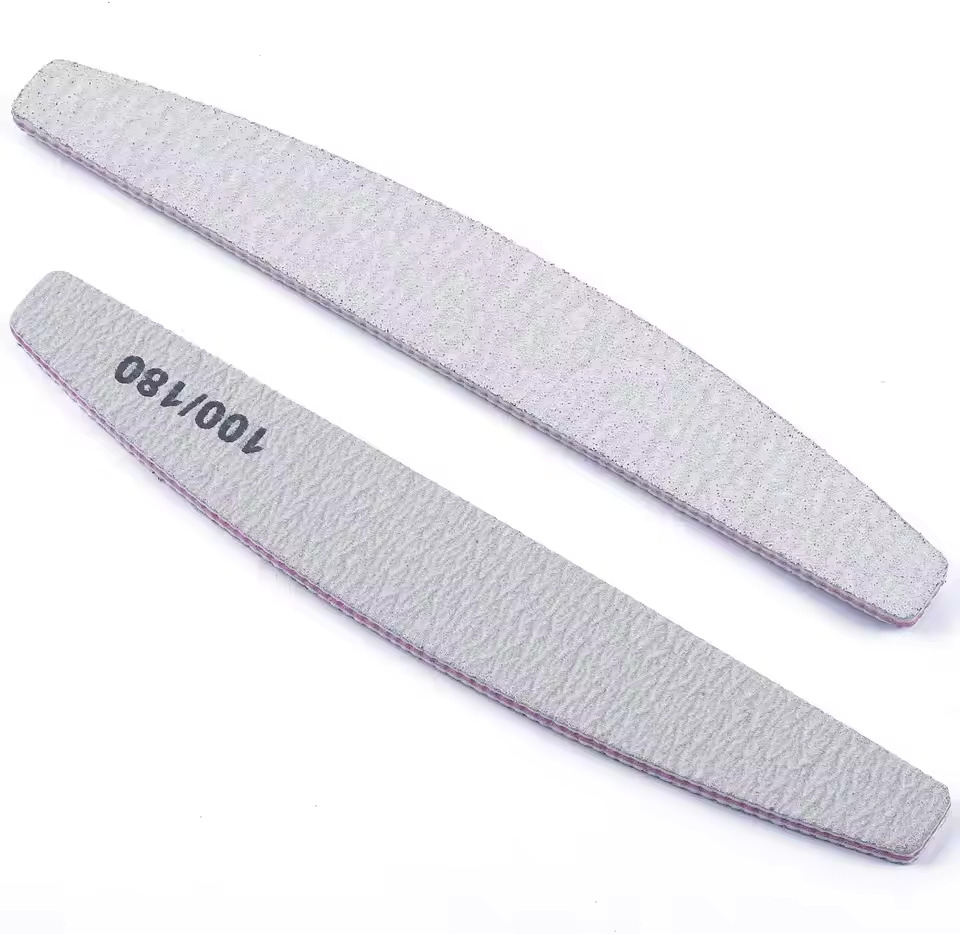 10 Pcs 100/180 Grit Nail Files and Buffers Professional Double Sided ...