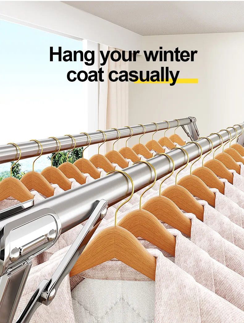 【Hot】Foldable Sampayan Stainless Steel Clothes Rack Laundry Drying Rack ...
