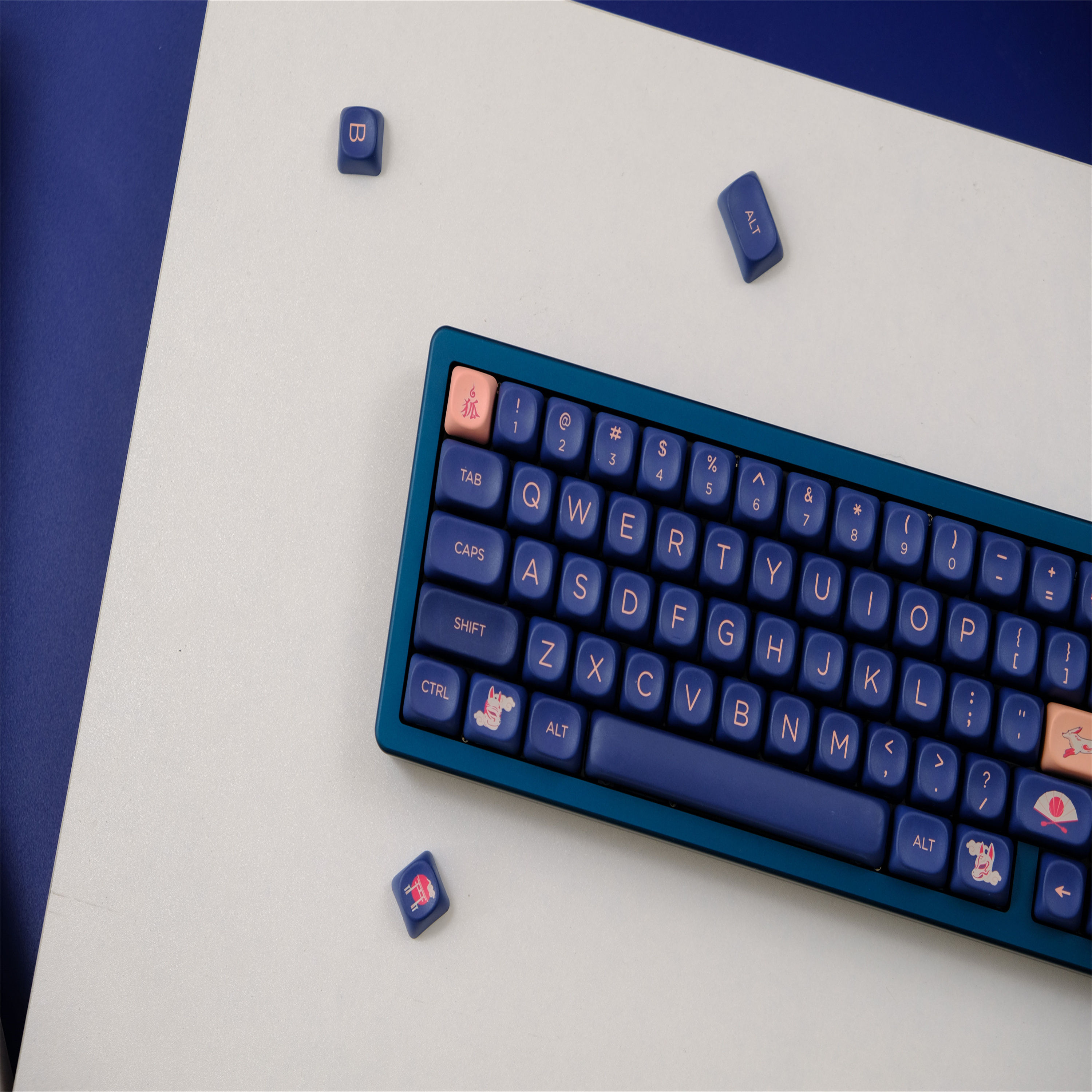 Fox keycaps 126 Keys PBT MOA Profile DYE-SUB Personalized For MX CHERRY ...