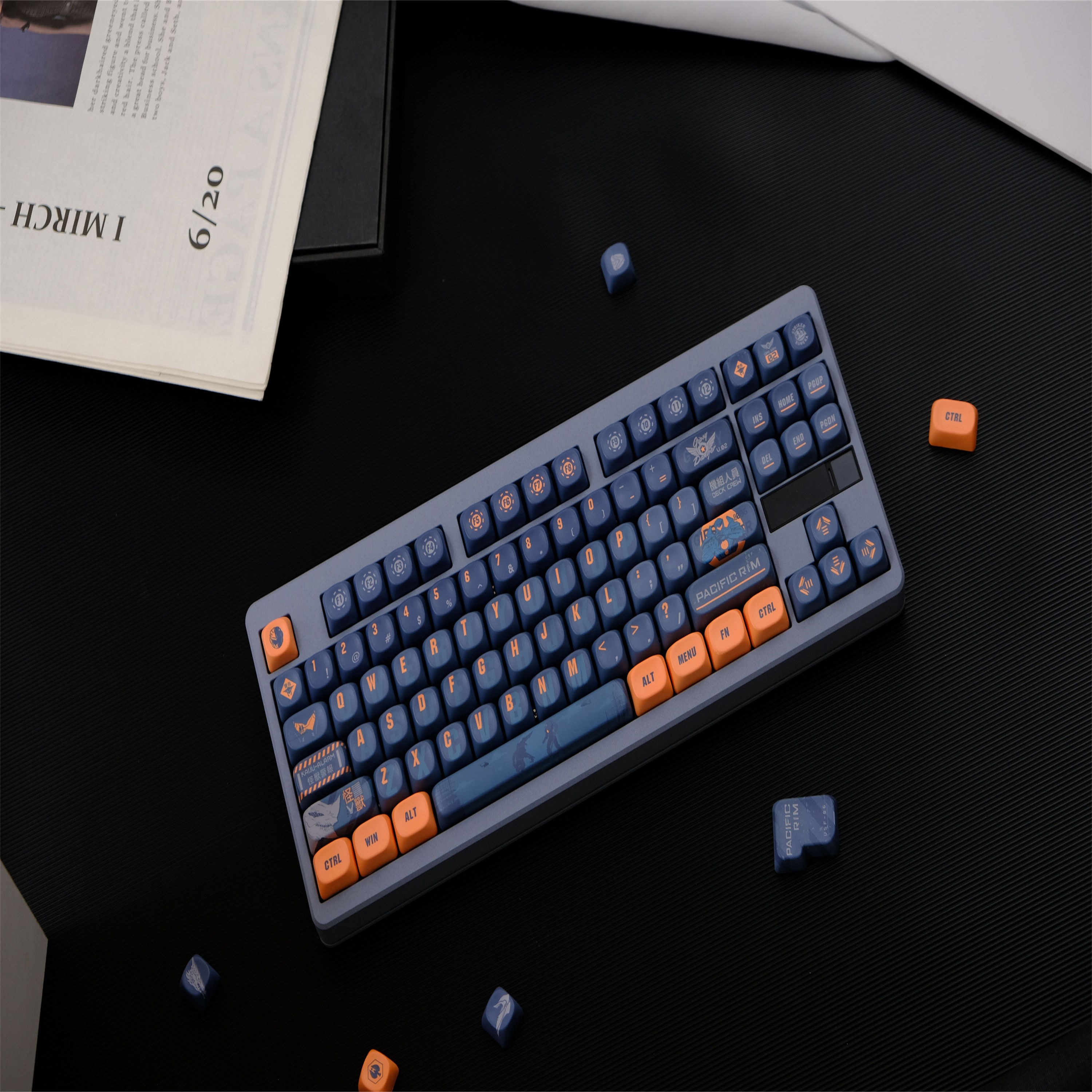 GMK Around Pacific Keycaps Set 151 Keys PBT Material MOA Profile for MX Switch Mechanical ...