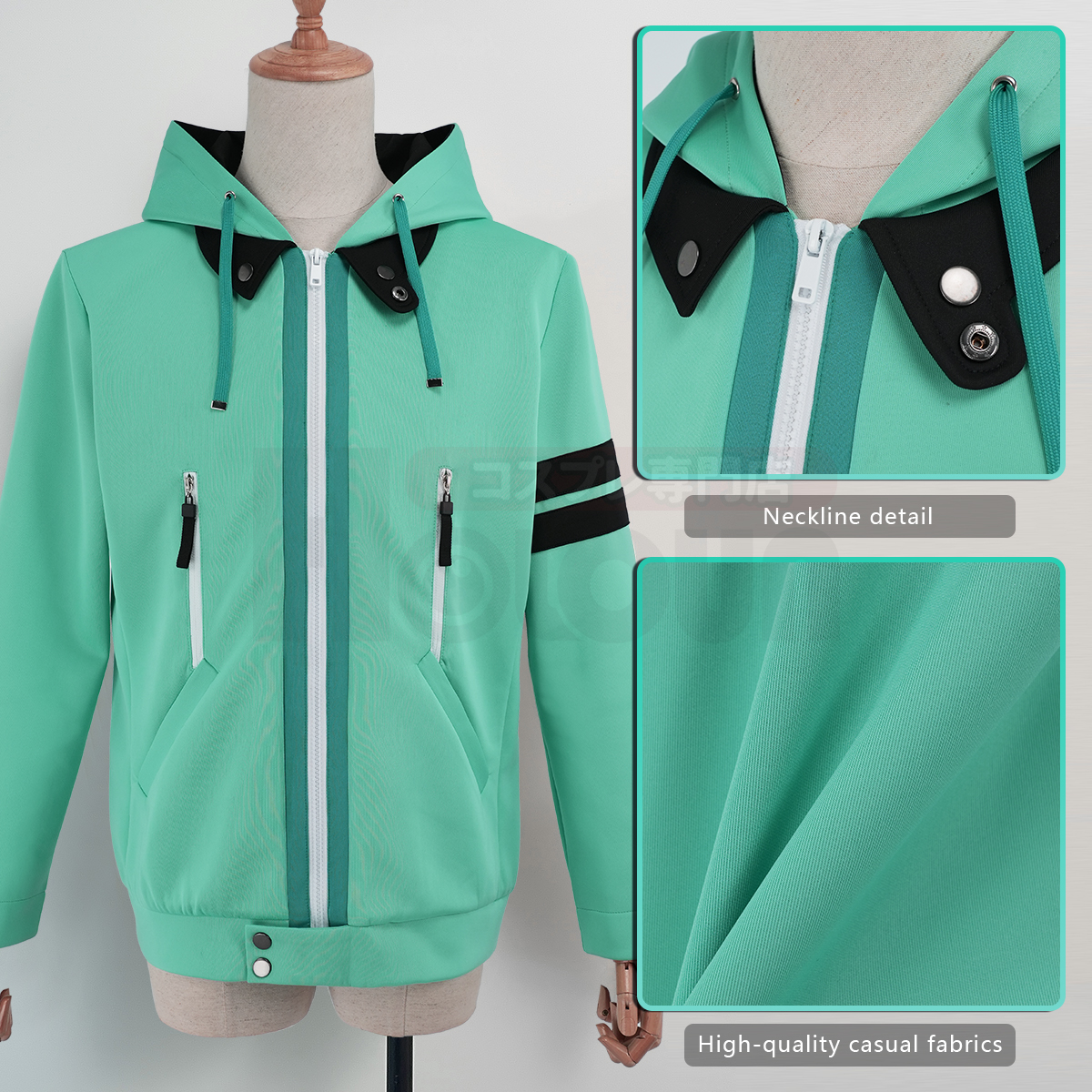 HOLOUN Anime Tokyo Ghoul Kaneki Ken Cosplay Costume Green Jacket ...