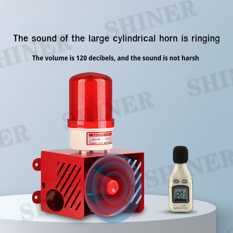 AC220V/DC24V Industry Security Electric Motor Driven Siren Continuous Alarm Horn High decibel ...