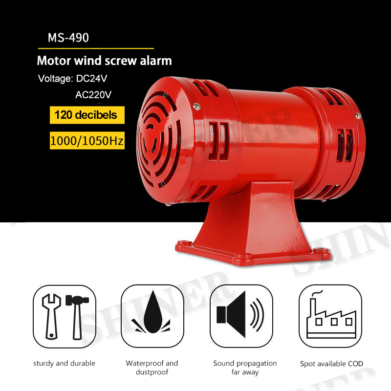 AC220V Industry Security Electric Motor Driven Siren MS-490 Continuous ...