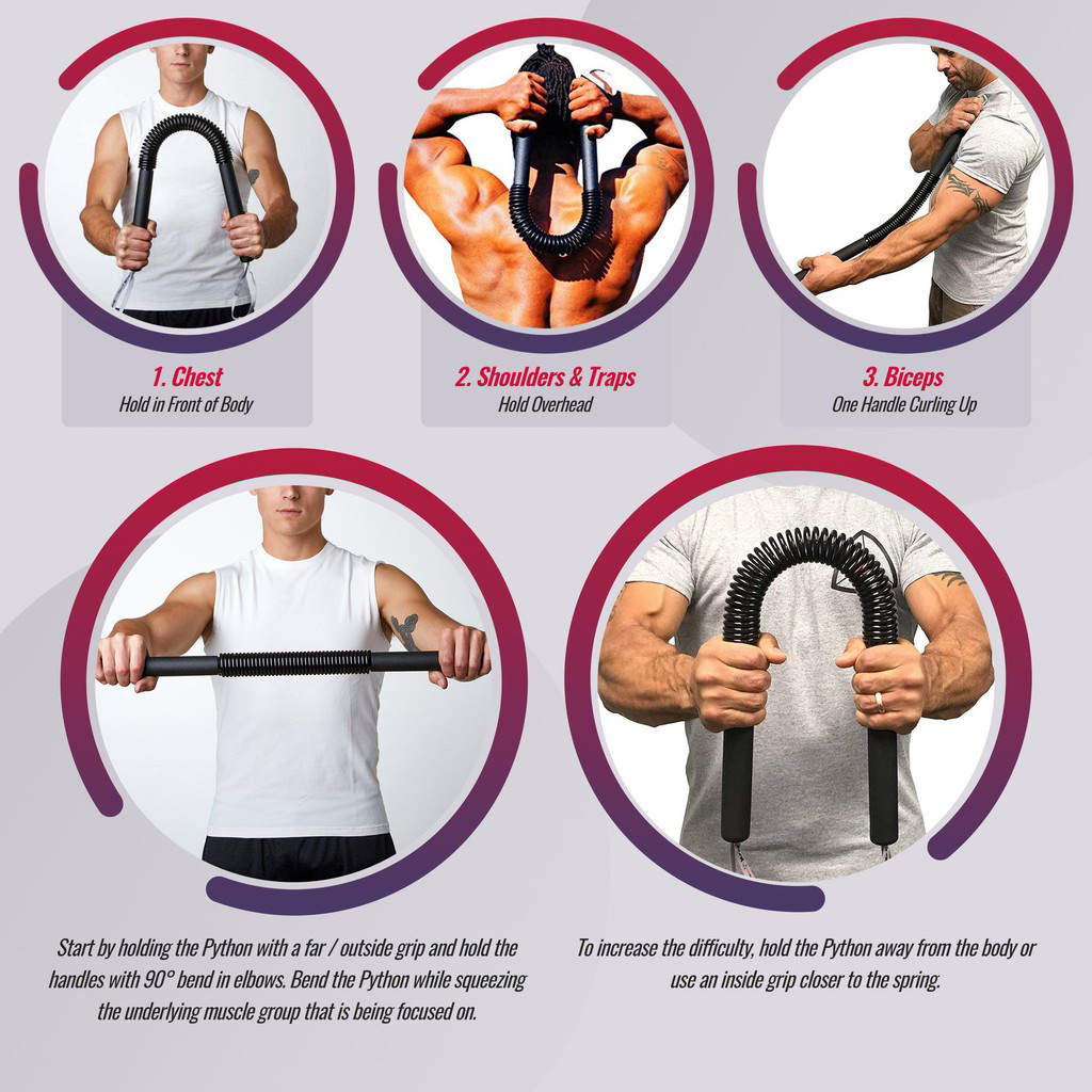 Spring Arm Strength Trainer | Hand Gripper & Power Twister Bar ...