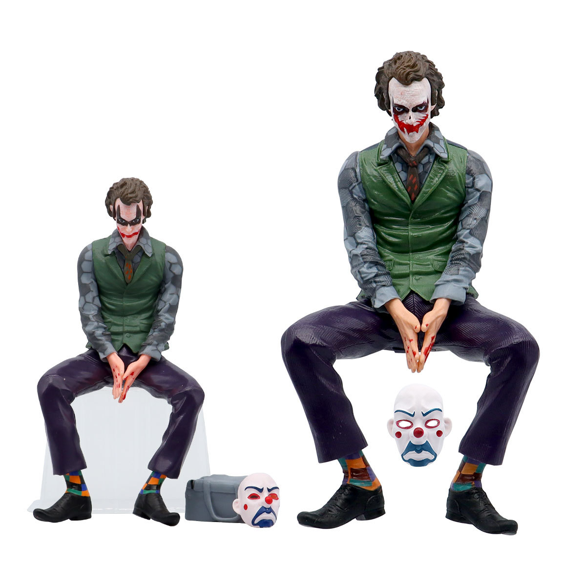 1Pcs 15-23cm Anime Batman The Dark Knight Heath Ledger The Joker With ...