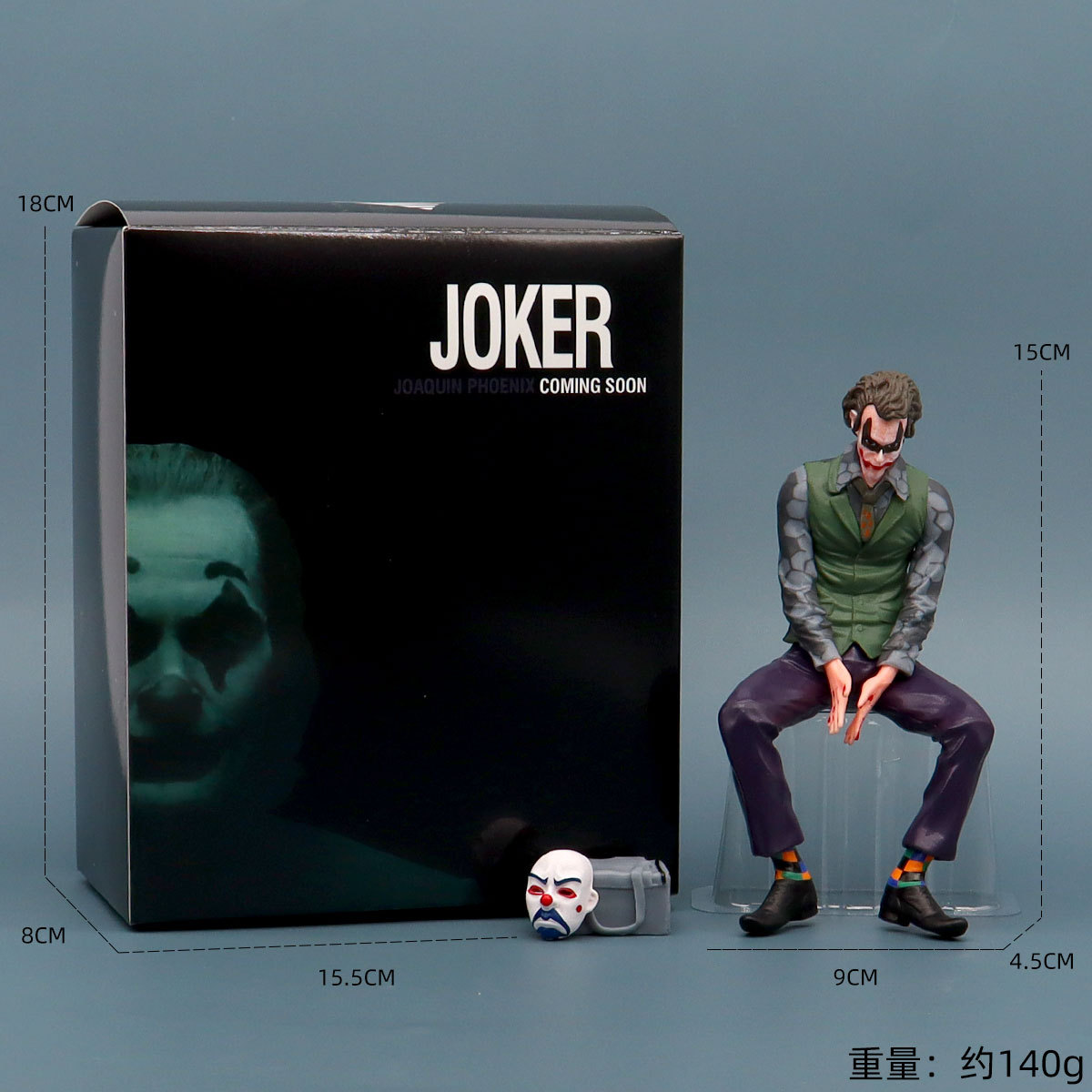1Pcs 15-23cm Anime Batman The Dark Knight Heath Ledger The Joker With ...