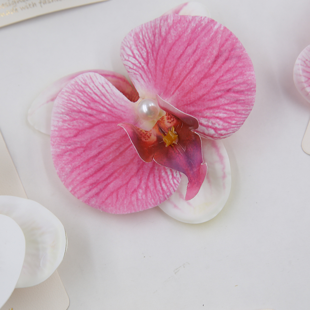 Orchid Flower Duckbill Hair Clip | Stylish Beach Vacation Accessory for ...